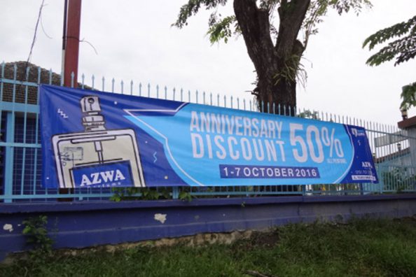 Spanduk Promosi Azwa Parfume Pekanbaru - Advertising Pekanbaru Riau ...